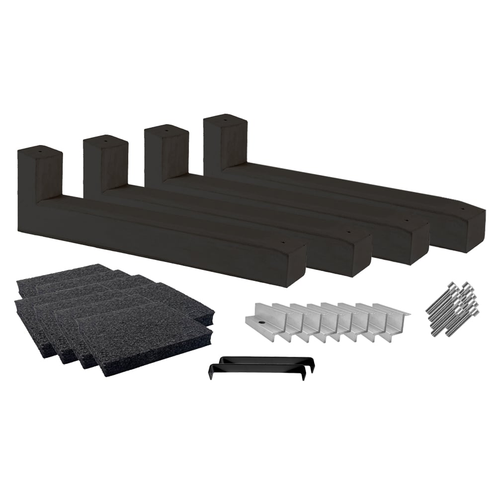 Wattstone east-west PV elevation flat roof for 2 solar modules 10 ...