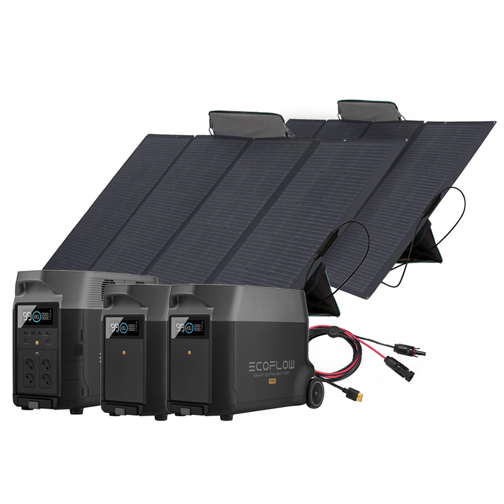SparBundle Ecoflow Delta Pro 3.6kWh + solar panel + additional battery ...