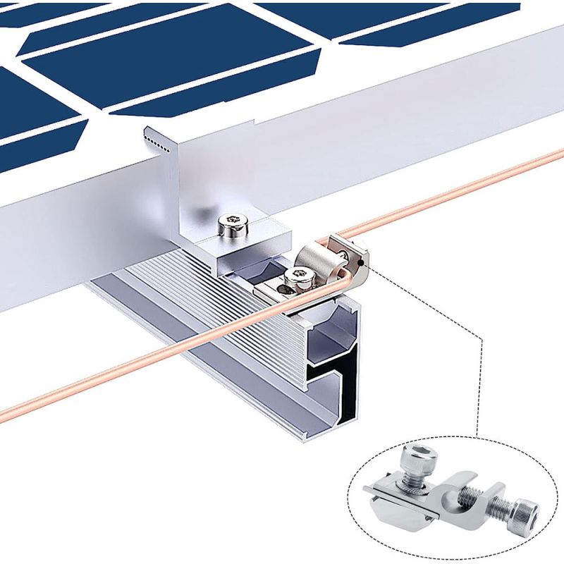 Offgridtec grounding clamps for PV modules, 6 pcs.