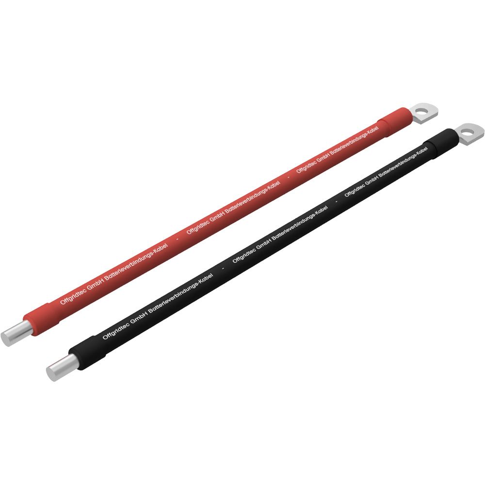 Offgridtec® 2m battery cable 35mm² M8 terminal to screw terminal connection