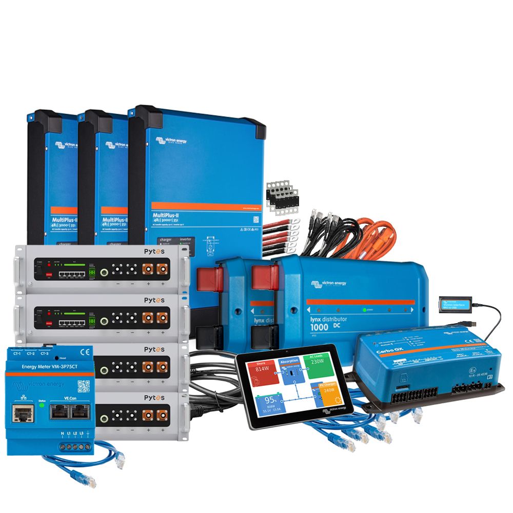 Offgridtec Backup-Kit 10,24kWh Pytes V5a Akku - Victron MultiPlus II 48 ...