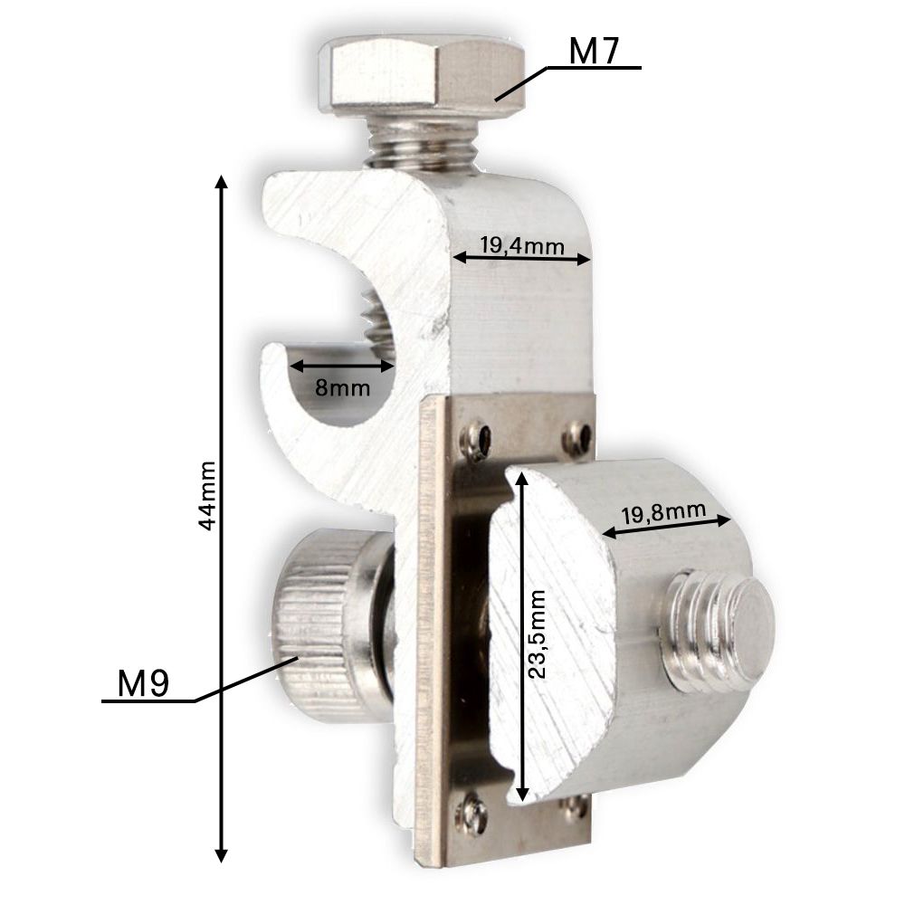 Offgridtec grounding clamps for PV modules, 6 pcs.