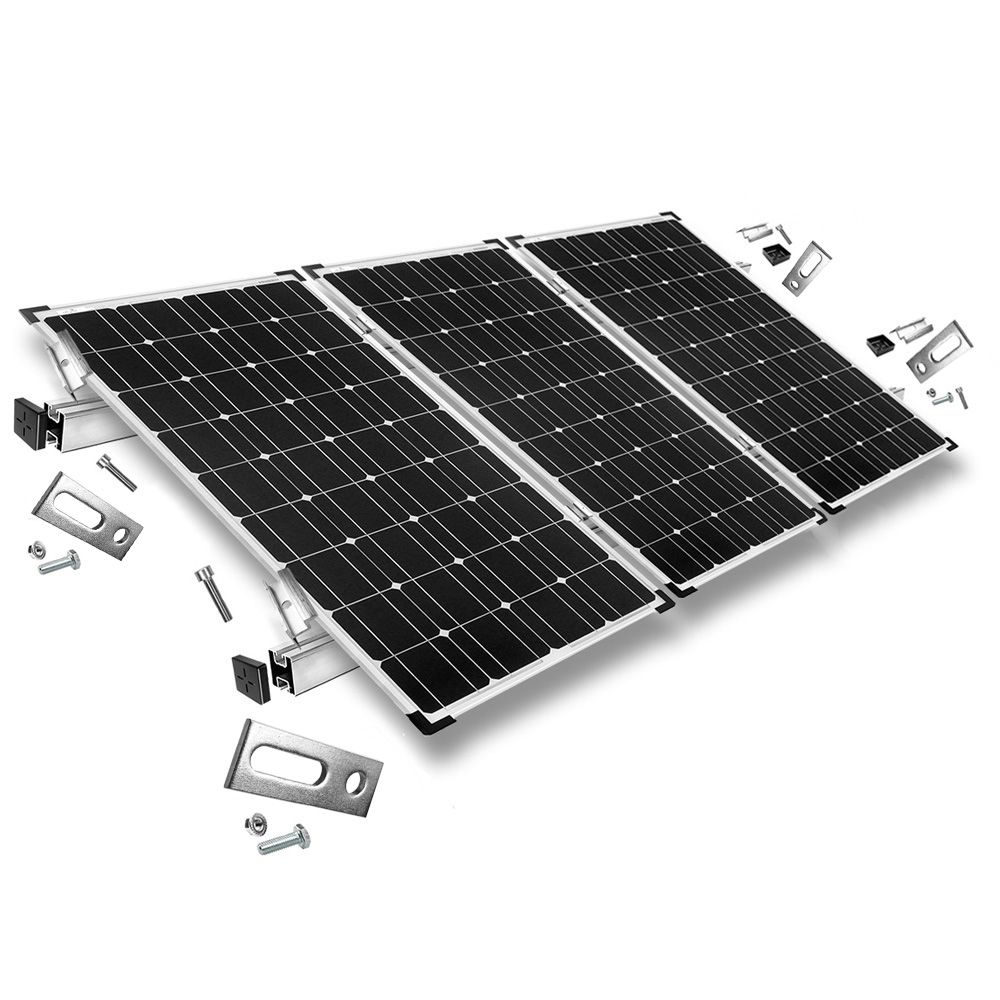 Mounting kit with hanger bolts for pitched roof installation 3 solar ...